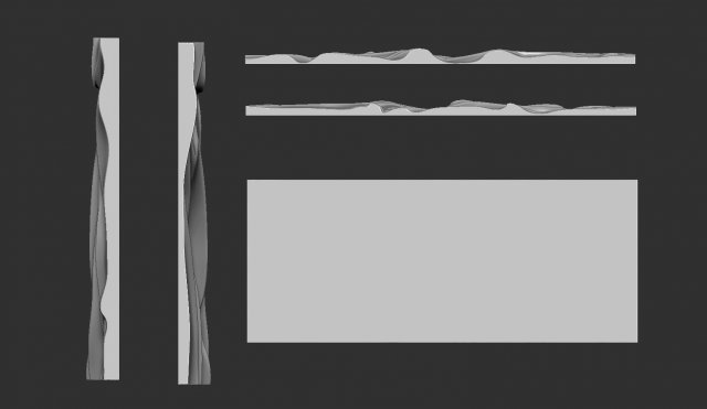 Organic wall hanging for cnc 3D Print Model in Decor 3DExport