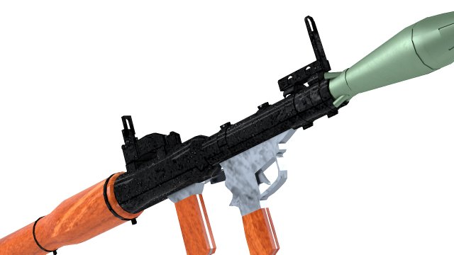 rpg-7 rocket launcher 3D Model in Combat 3DExport