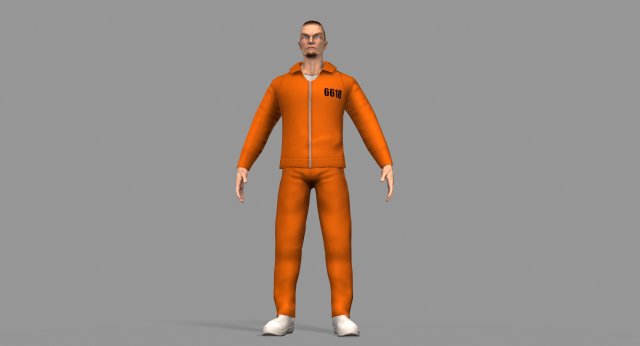prisoner 3D Model in Man 3DExport