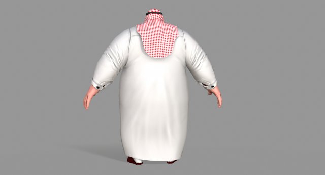 fat arab 3D Model in Man 3DExport