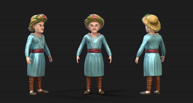 sultan 3D Model in Man 3DExport