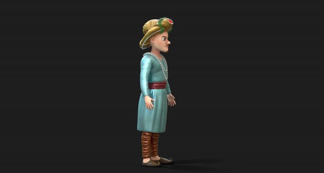 sultan 3D Model in Man 3DExport