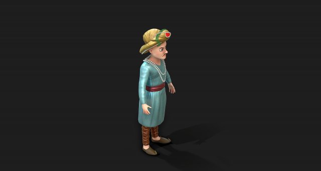 sultan 3D Model in Man 3DExport