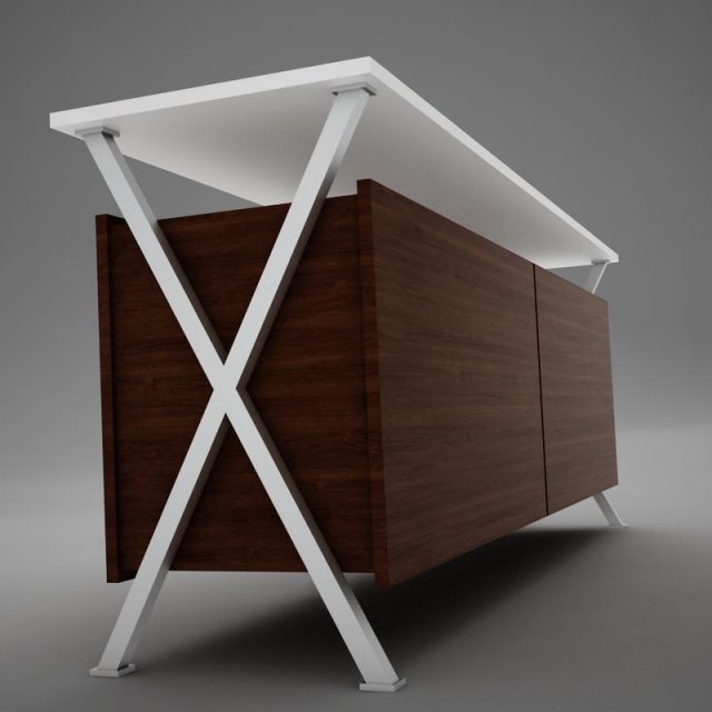 modern dining room buffet table 3D Model in Desk 3DExport