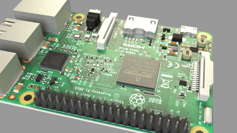raspberry pi 3D Models in Computer 3DExport