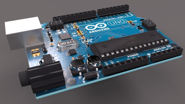 arduino uno 3D Model in Computer 3DExport