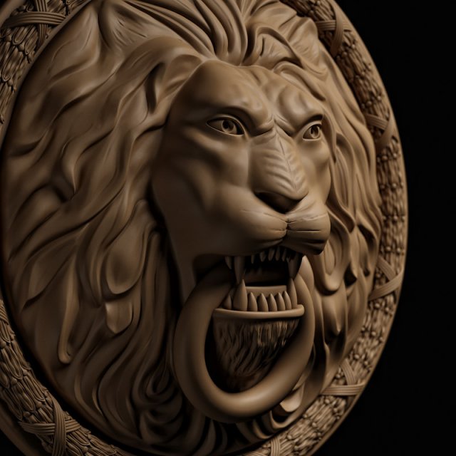 leo face 3D Model in Wildlife 3DExport
