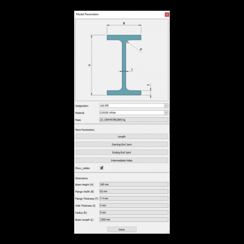 ilogic - structural beams and columns Free 3D Model in Parts 3DExport