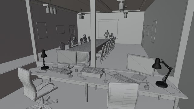 VR Conference Meeting Room 3D Model in Office 3DExport