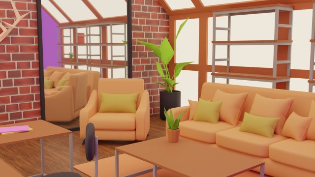 Interior Living Room Scene 3D Model in Living Room 3DExport