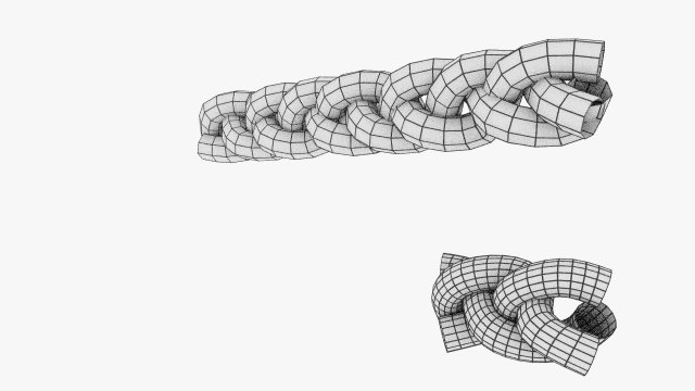 flat sinnet braid 3D 모델 in 기타 3DExport