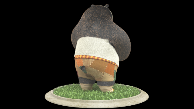 kung fu panda po 3D Model in Fantasy 3DExport