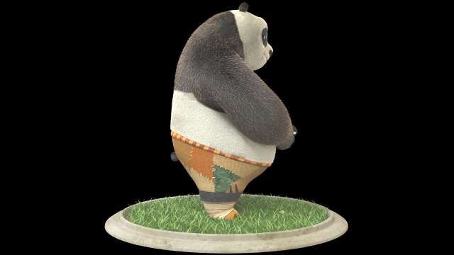 kung fu panda po 3D Model in Fantasy 3DExport