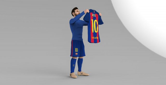 lionel messi ready for full color 3d printing 3D Print Model in Man ...
