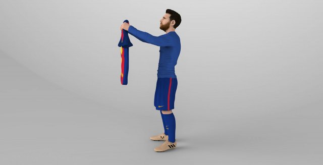 lionel messi ready for full color 3d printing 3D Print Model in Man ...