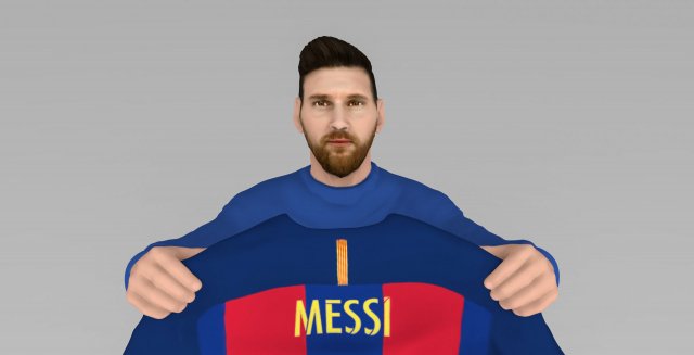 lionel messi ready for full color 3d printing 3D Print Model in Man ...