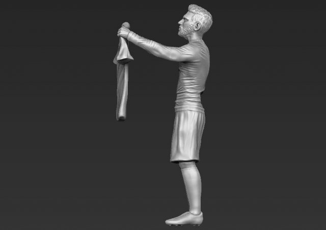lionel messi ready for full color 3d printing 3D Print Model in Man ...