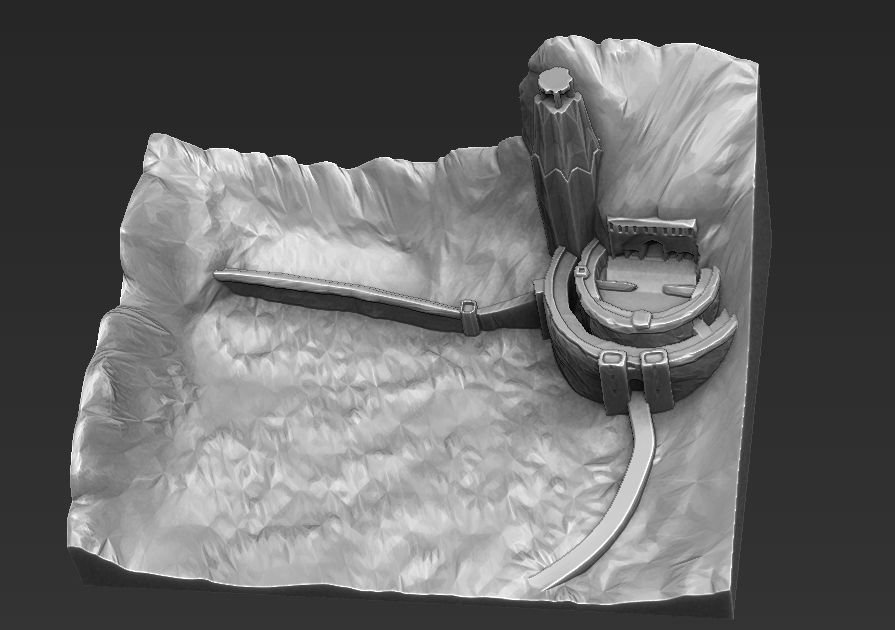 Helms Deep 3D printing ready stl obj 3D Model in Architecture 3DExport