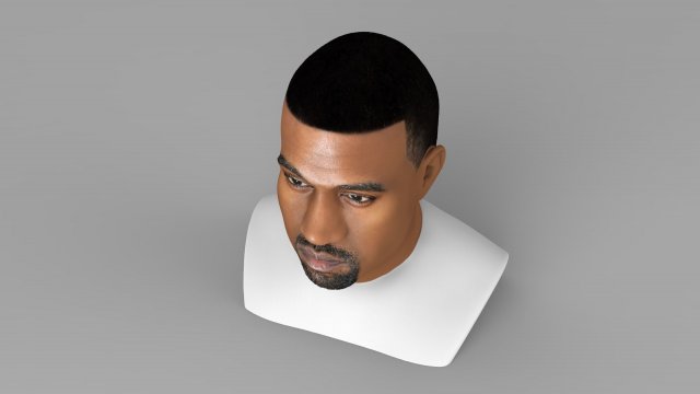 kanye west bust ready for full color 3d printing 3D Print Model in Man ...