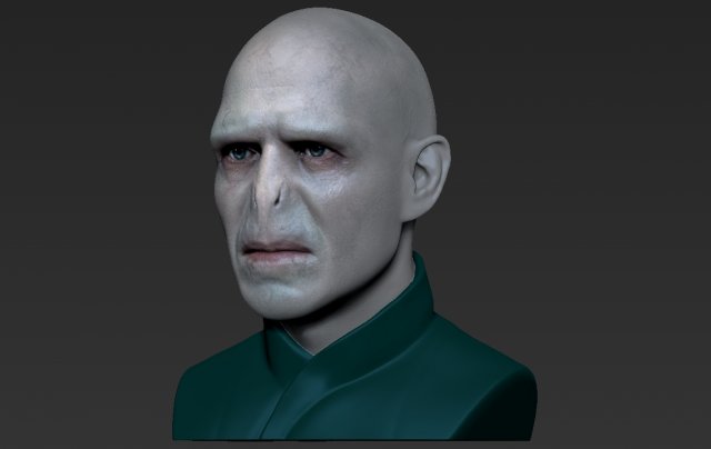 lord voldemort bust ready for full color 3d printing Modello di stampa ...