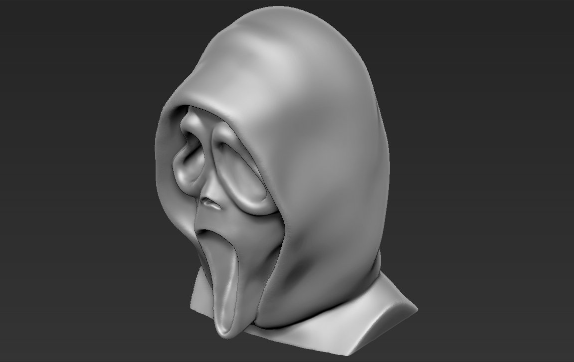 Ghostface from Scream bust ready for full color 3D printing 3D Model in ...