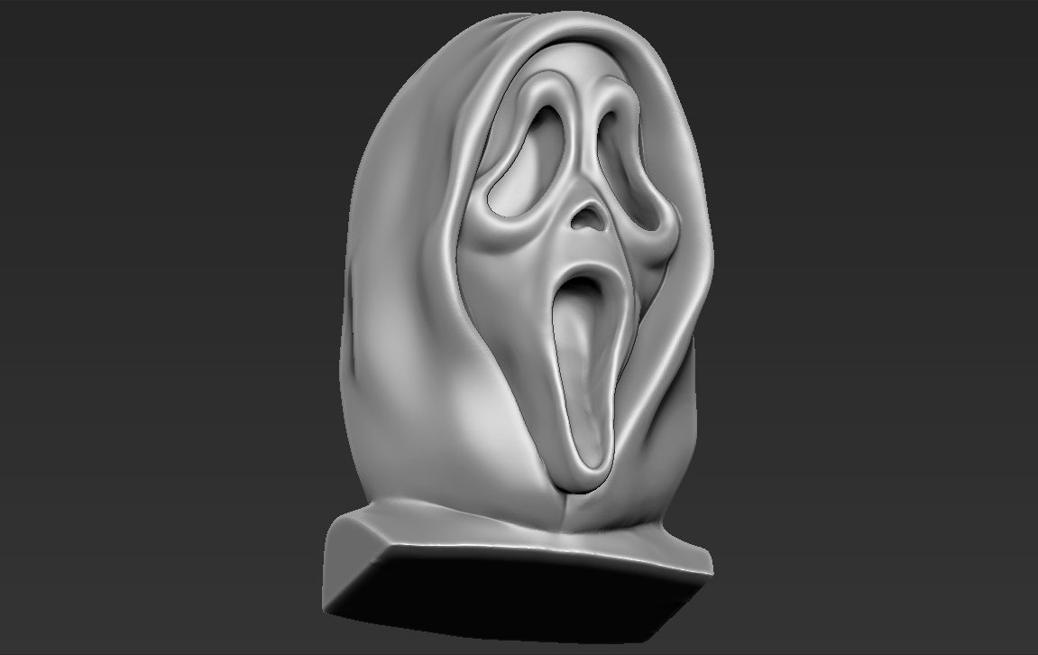 Ghostface from Scream bust ready for full color 3D printing 3D Model in ...