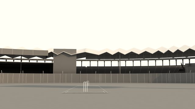 national cricket stadium 3D Model in Playground 3DExport