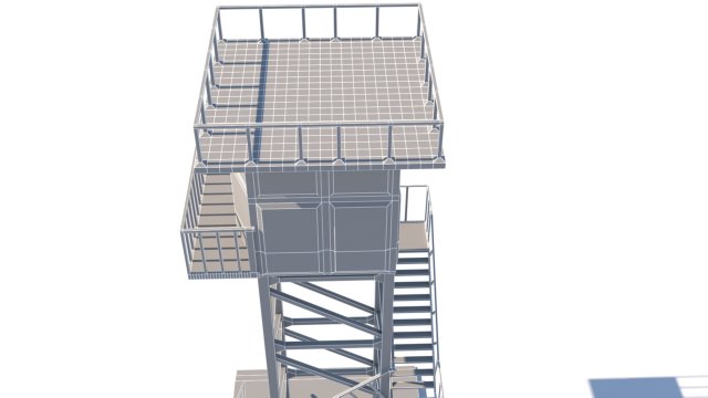 army post 3D Model in Construction 3DExport