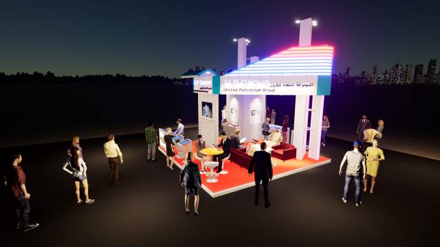 6x6 3d exhibition booth design render was made by twinmotion 2020 3D ...