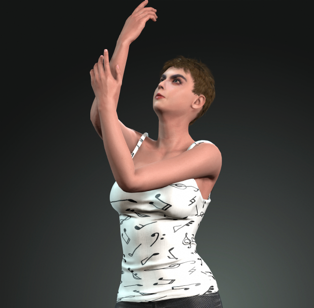 lady fighter 3d character design ready for animation 3D Model in Woman ...