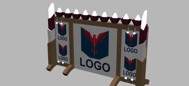 3d animation gate for max and lumion 3D Model in Buildings 3DExport