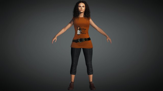 Zendaya dancing girl 3D Rigged model ready for animation 3D Model in ...