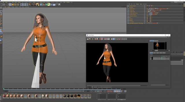 Zendaya dancing girl 3D Rigged model ready for animation 3D Model in ...