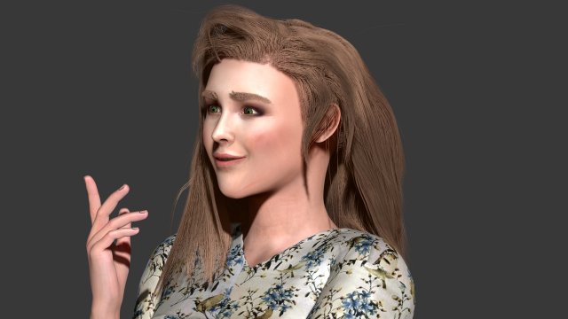 Chloe Grace Zbrush 3D model 3D Model in Woman 3DExport