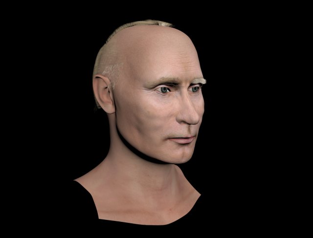 Vladimir Putin zbrush 3D Character design 3D Model in Man 3DExport