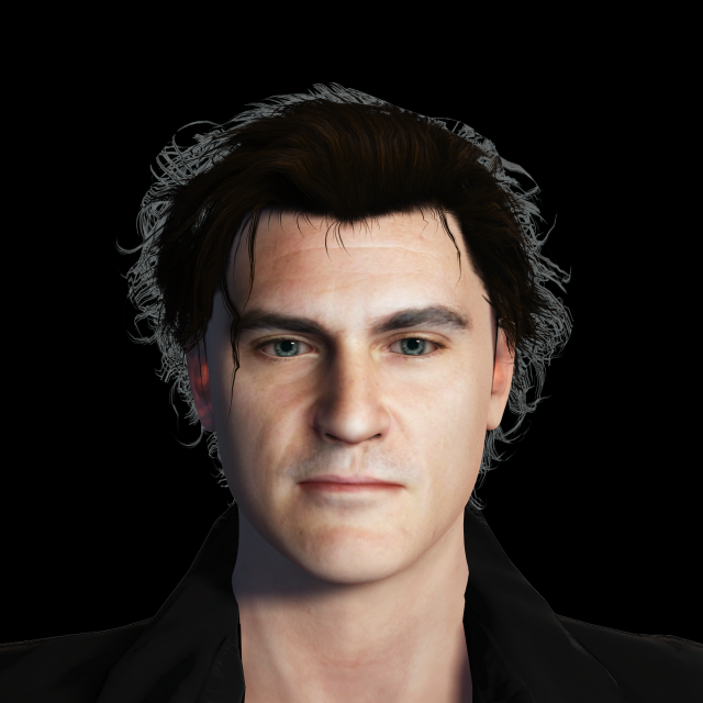 Joaquin Phoenix 3D Rigged model ready for animation 3D Model in Man ...