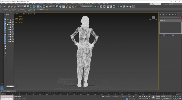 Amber Heard 3D Rigged model ready for animation 3D Model in Woman 3DExport