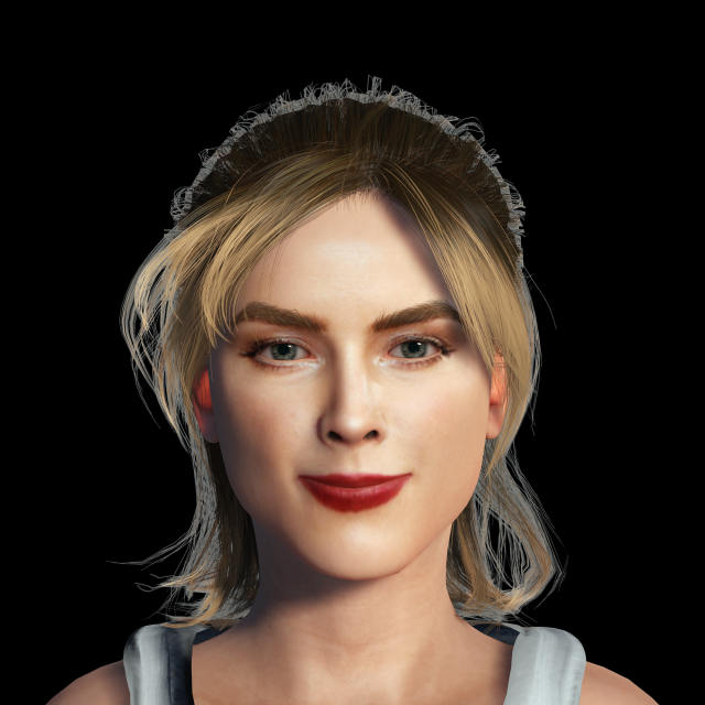 Amber Heard 3D Rigged model ready for animation 3D Model in Woman 3DExport