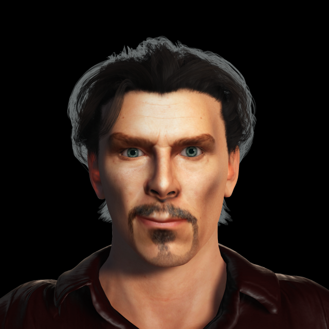 Benedict Cumberbatch 2 3D Rigged model ready for animation 3D Model in ...