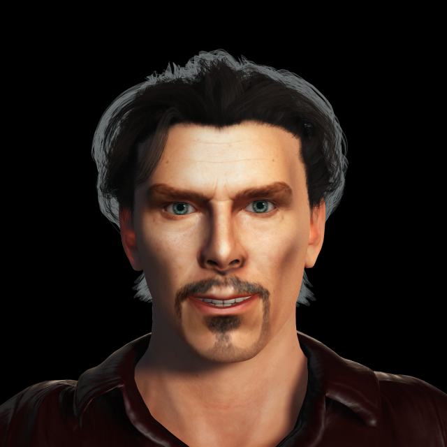 Benedict Cumberbatch 2 3D Rigged model ready for animation 3D Model in ...