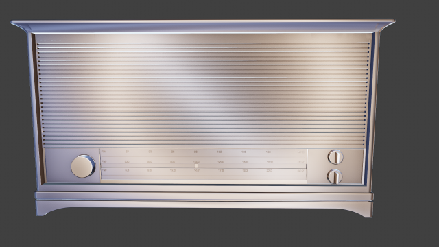 a retro radio Free 3D Model in Other 3DExport