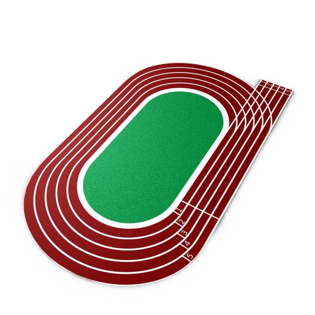 running track 3D Model in Sports Equipment 3DExport