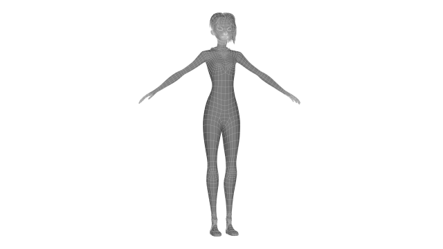 gwen stacy - into the spider-verse suit and school uniform 3D Model in ...