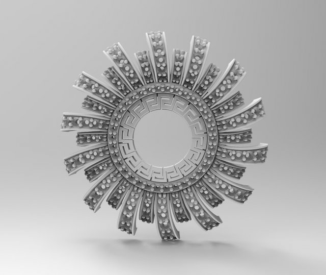 Versace sun pendant 3D Print Model in Pendants 3DExport