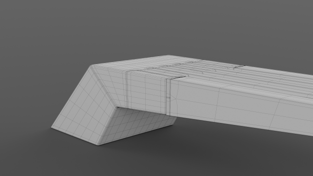 park modern bench wing 3D Model in Bench 3DExport