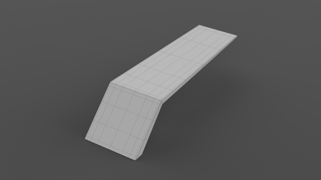 park modern bench wing 3D Model in Bench 3DExport