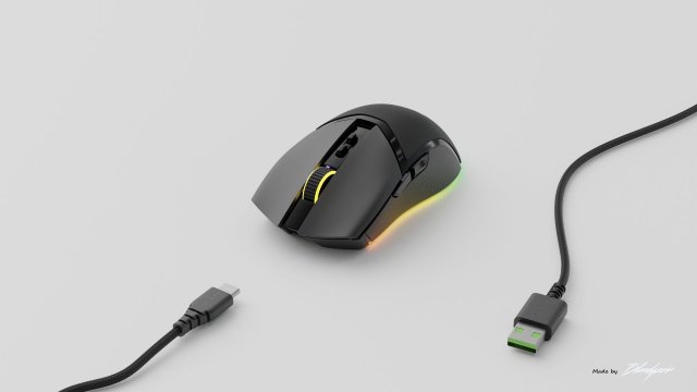 RAZER COBRA PRO WIRELESS 3D Model in Computer 3DExport