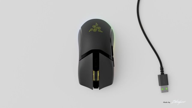 RAZER COBRA PRO WIRELESS 3D Model in Computer 3DExport