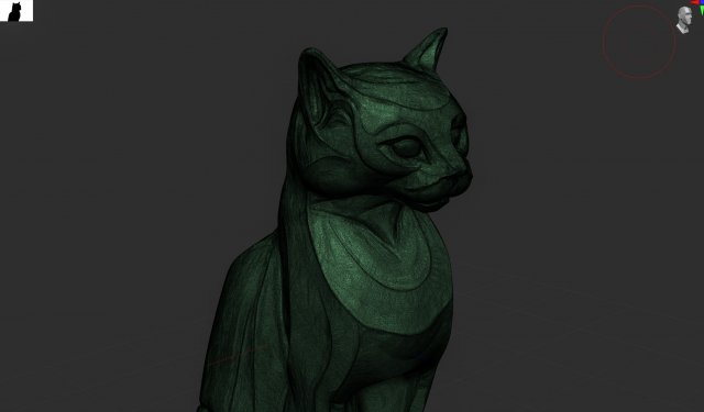 Stylized domestic Cat statuette 3d print model 3D Model in Sculpture ...