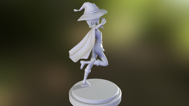 megumin figure 3d print model 3D Print Model in Woman 3DExport